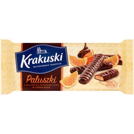 Bastoncini Krakuski con gelatina all'arancia nel cioccolato 144 G
