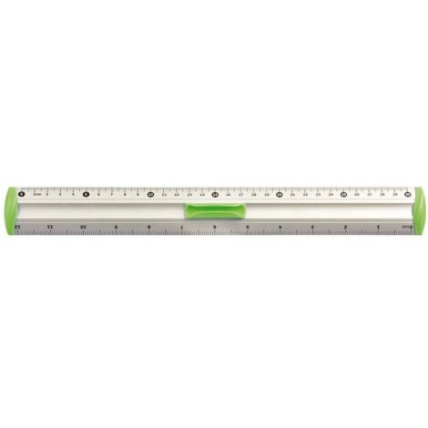 Righello in alluminio Tetis 30cm - preciso, bifacciale