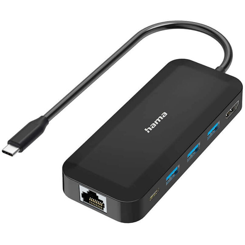Hub USB-C HAMA Multi 6 porte USB-A USB-C HDMI LAN