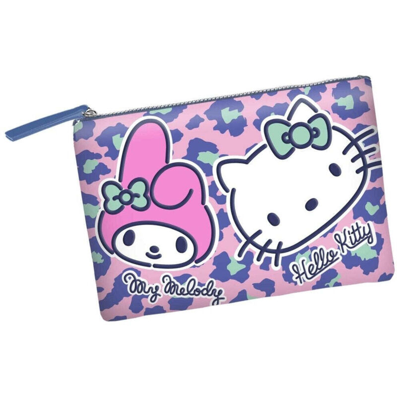 Hello Kitty Safari Beauty Case con specchio e scomparti portaoggetti