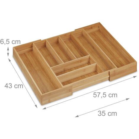 Portaposate in bambù estensibile