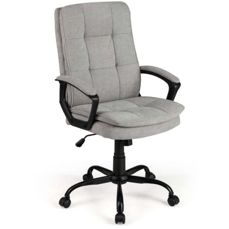 Sedia da ufficio ergonomica con braccioli e rotelle sedia girevole ...