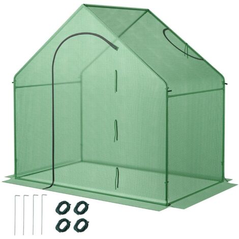 Serra walk in con copertura in pe porta con cerniera avvolgibile e ...