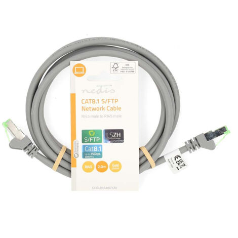Cat 81 network cable sftp rj45 male rj45 male 200 m round lszh grey label