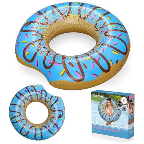 Inflatable beach ring for swimming blue donut 107cm bestway