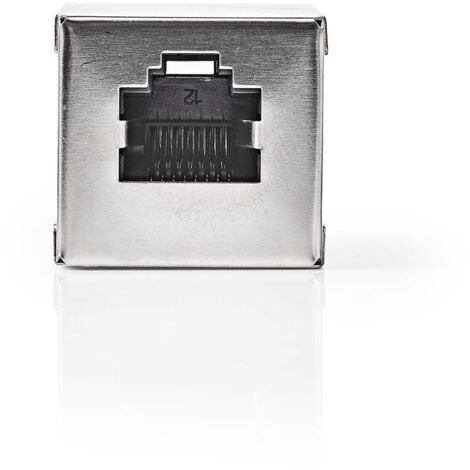 Network connection cat6 shielded rj45 female rj45 female straight metal ...