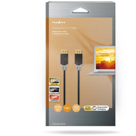 Displayport cable displayport male displayport male 8k60hz gold plated ...