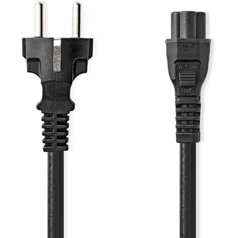Power cable plug with earth contact male iec 320 c5 straight straight ...