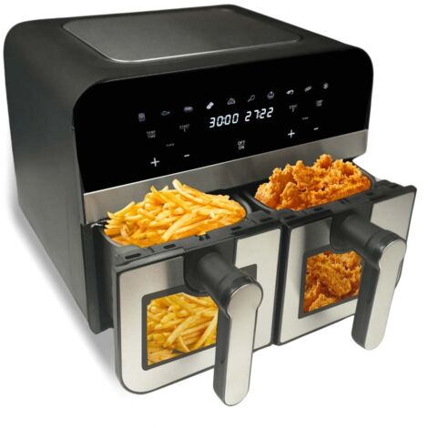 Comfy nest cn afd45ws friggitrice digitale ad aria con doppio cestello ...