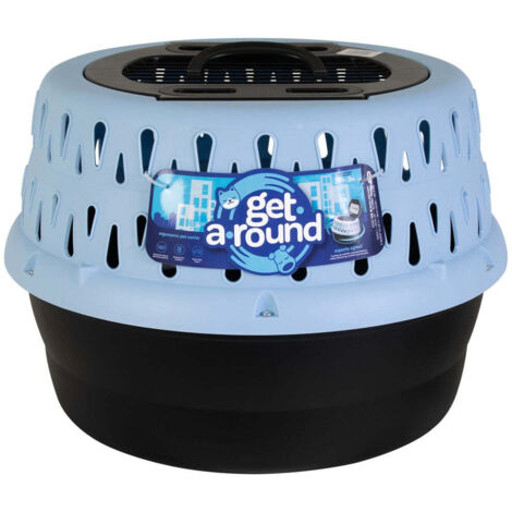 Petmate get a round kennel blauw