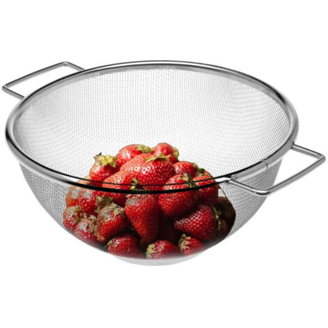 Colino da cucina universale in acciaio inox con due manici