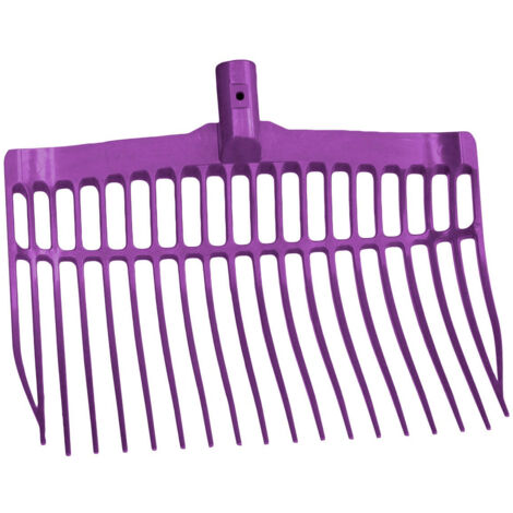 Forchetta da barba in plastica viola senza manico