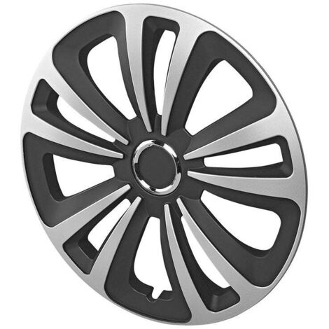 Copriruota Terra argento/nero 15 pollici