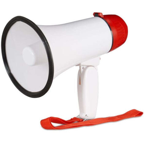 Stadium megaphone bullhorn mini white megaphone 10 watt football fan ...