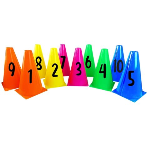 Coni numerati 23 cm - set 1 10