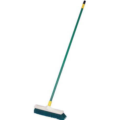 Broom with 40 cm Green Bristles, 150 cm Handle
