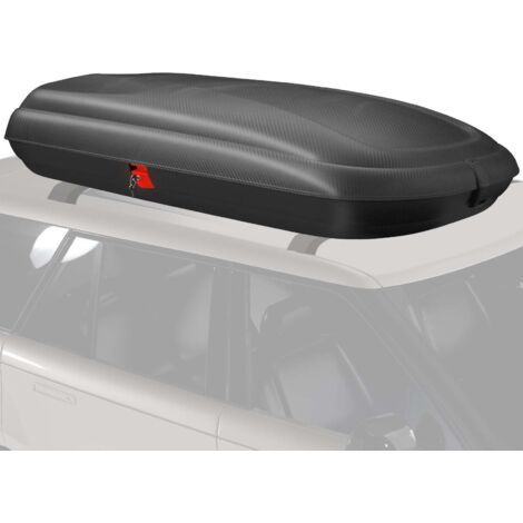 Box da tetto per auto 400l - bloccabile resistente aerodinamico