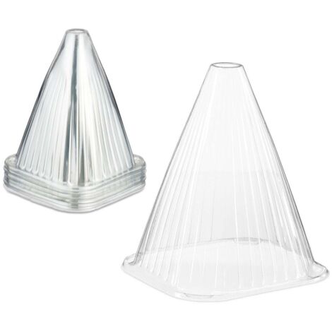 Transparent plant protection cones set of 32