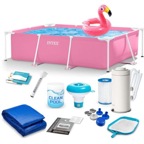 Piscina da giardino con cornice 220 x 150 x 60 cm 15 in 1 intex 28266