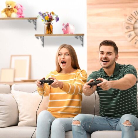 Staffe per mensole in ghisa vintage, set da 4, angolo 90