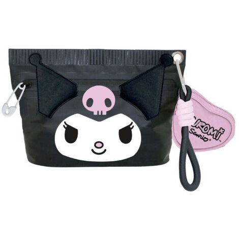 Beauty case da viaggio con design Hello Kitty Kuromi e dimensioni compatte