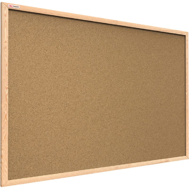 Allboards – Tableau en liège 100x80cm – Cadre en bois de pin – Surface ...