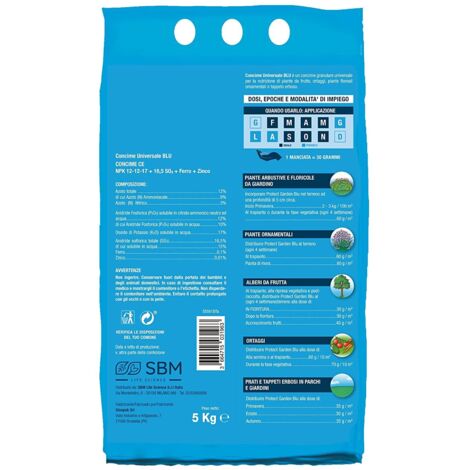 PROTECT GARDEN Abono Universal BLU Fertilizante Azul Granulado de