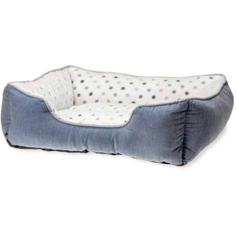 K CAMA GATO DOT GRIS AZUL 55 X 50CM