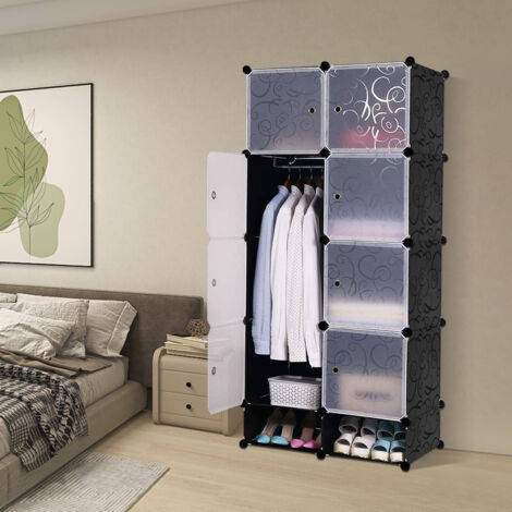 Armario Modular Estantería por Módulos DIY con Puertas para Almanceje ...