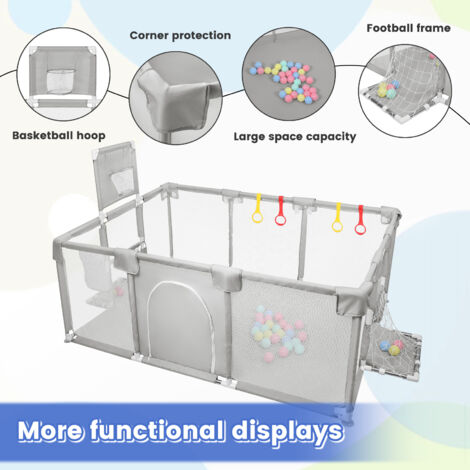 Parques para bebé 126x126cm Parque infantil para bebé centro de ...