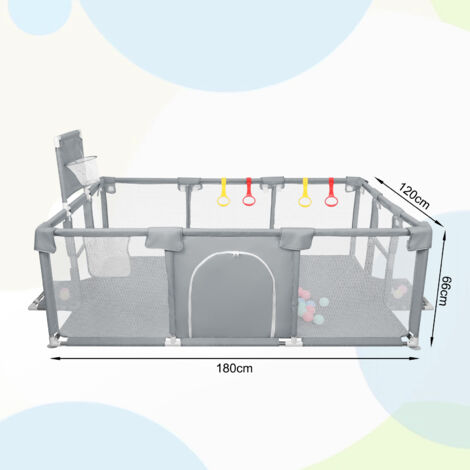 Parques para bebé 126x126cm Parque infantil para bebé centro de ...