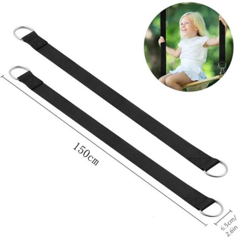 Sangle d'arbre de hamac extra longue de 150 cm avec 2 mousquetons à ...