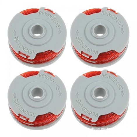 Lot de 4 bobines de fil de coupe de 10 m, bobines de rechange pour coupe-bordure, fil en nylon ...