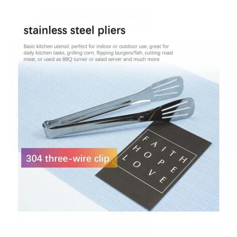 Pinces de cuisine multi-usages en acier inoxydable 304 de 14 pouces ...