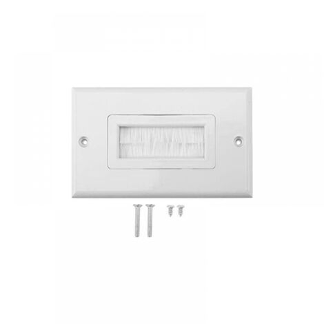 Passe Cable Mural à Brosse, Anti-poussière Mur Panneau Câble Pass ...