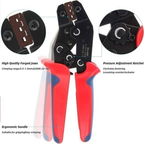 Pince a Sertir Cosse Electrique, Pinces à Sertir avec Poignée Ergonomique Disponible pour les ...