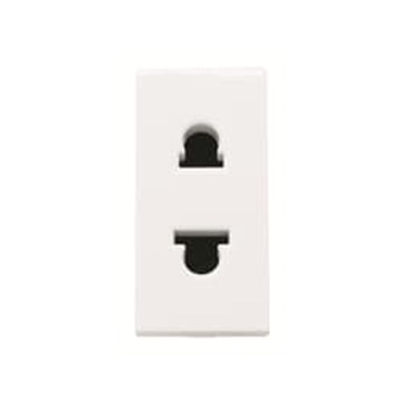 Niessen Zenit N2135 BL Series White narrow mixed socket outlet white