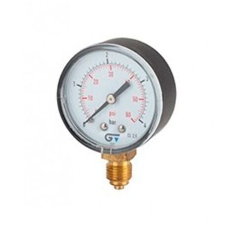Manomètre Genebre à raccordement par le bas De 0 a 4 Bar