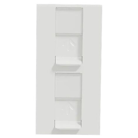 Schneider NU946218 blanc double RJ45 keystone cover NU946218