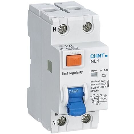 Chint Electric 2P 40A 30MA NL-1-2-40-30ASI Superimmunisé Bipolaire ...