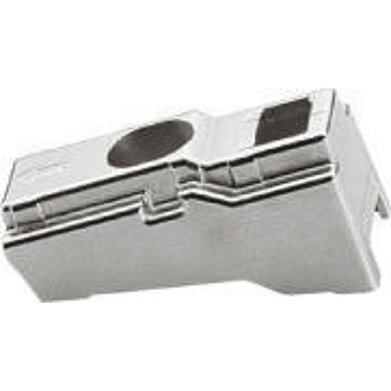 Hettich Möbel-Winkeladapter, für Kreuzmontageplatten, 15°, 43038 vernickelt