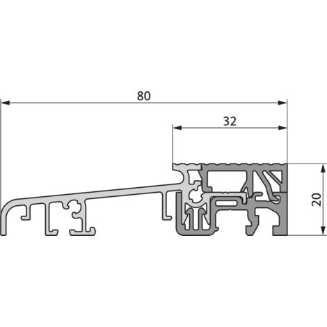 G-U Sbs-Schwelle Holz Ad, 230V, 80 x 20 x 6000 mm