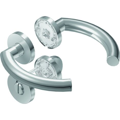 Bks Ot-Drückergarnitur, M.ros., rund, Office B-70700, Wc/Ss, Din L-R ...