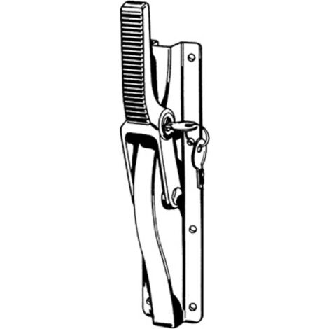 Tortreibriegel Fuhr 902 Gr.13 stahl silber lackiert,verschie