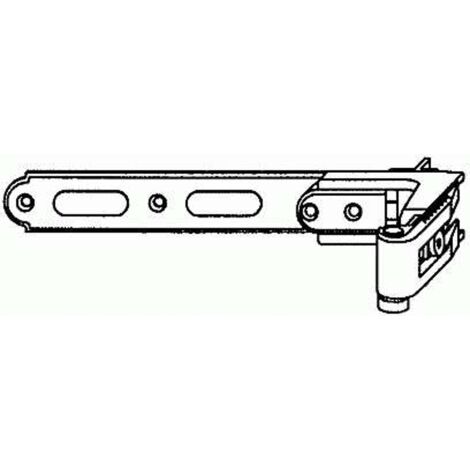 MACO Langband BLR seitl. reg. m.Ans.Lasche KR= 65-100mm Gr. 3 Schwarz-S