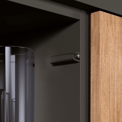 Hettich Push to Open Lock Magnet, zum Anschrauben Anthrazit