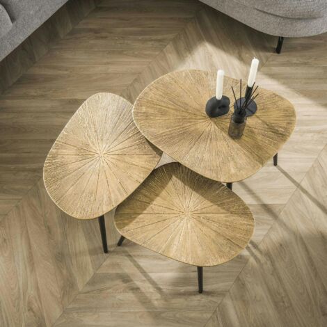 Table basse organique, forme carrée RALF