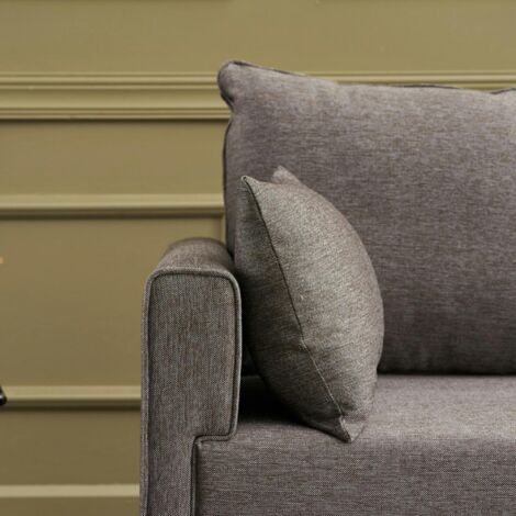 Canapé 3 places taupe - dos droit SPLIT