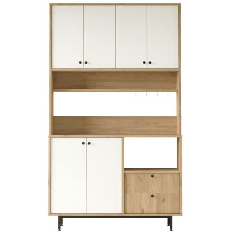 Buffet cuisine moderne niche micro-ondes H 205 cm JENA