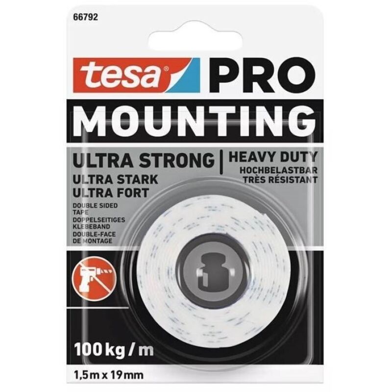 TESA MOUNTING PRO ULTRA STRONG TESA PRO MOUNTING ULTRA FUERTE 1,5MX19MM ...